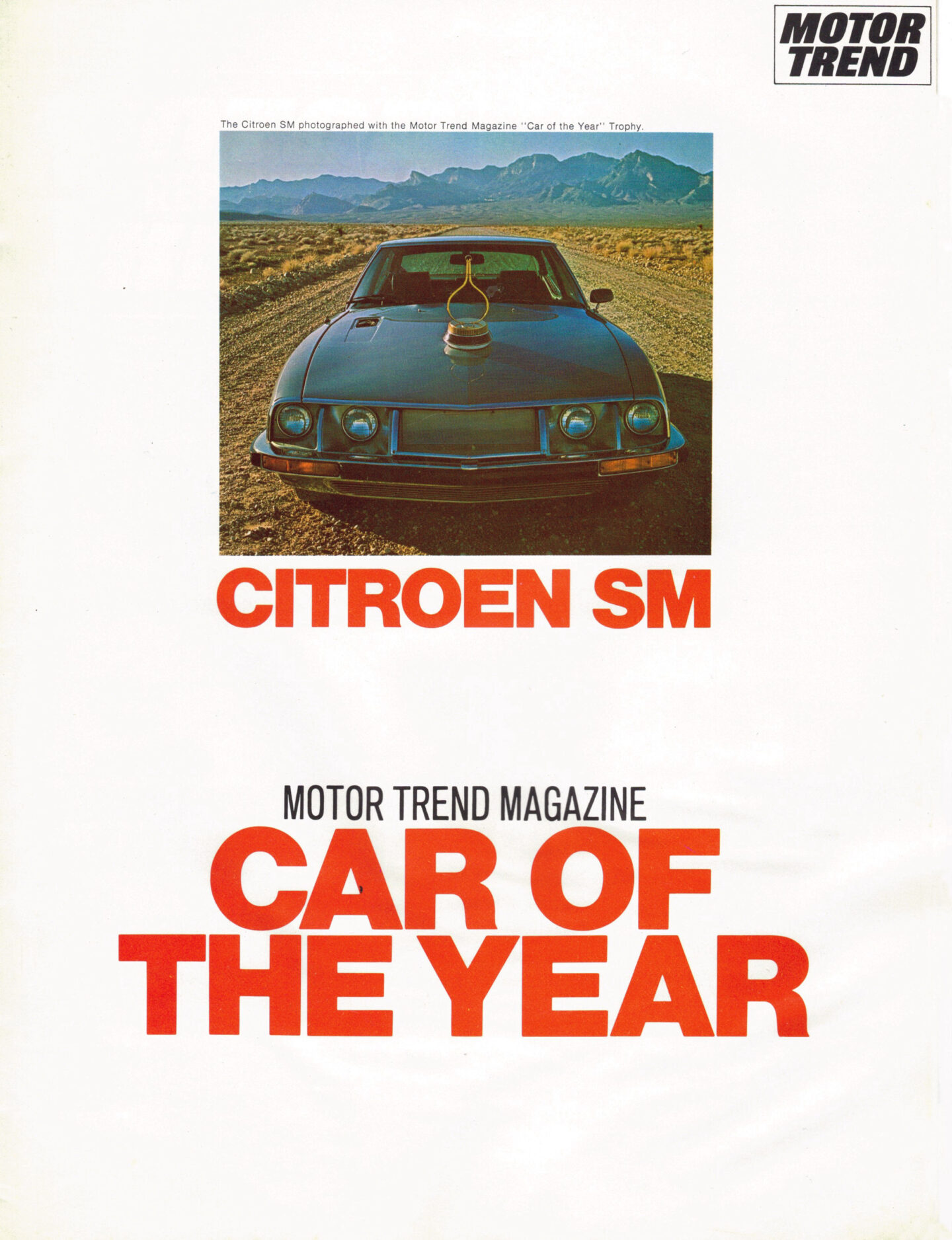 Motor Trend reflects on their choice of the SM as their ultimate Car of ...